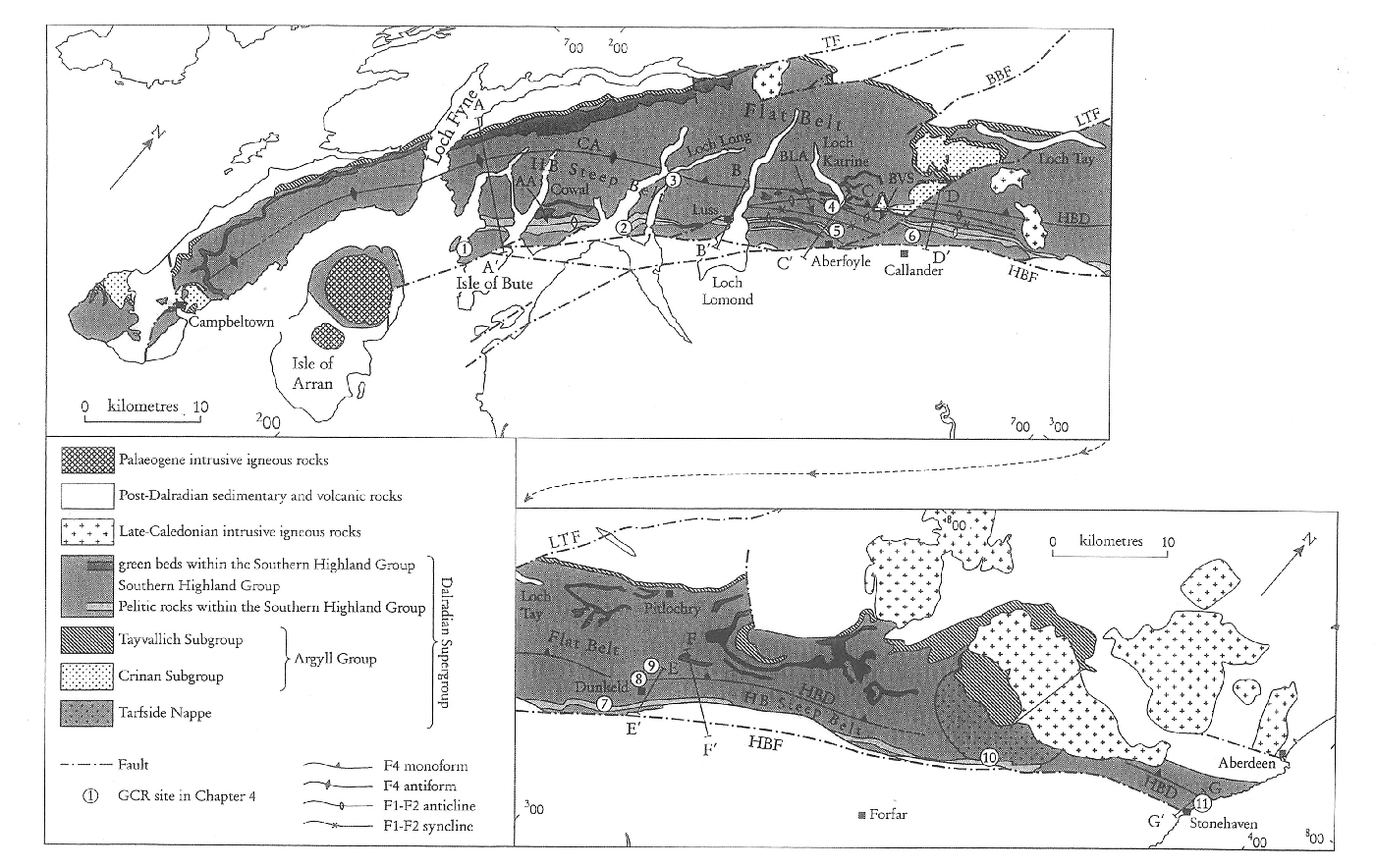 The Dalradian rocks of the Highland Border region of Scotland | GeoGuide
